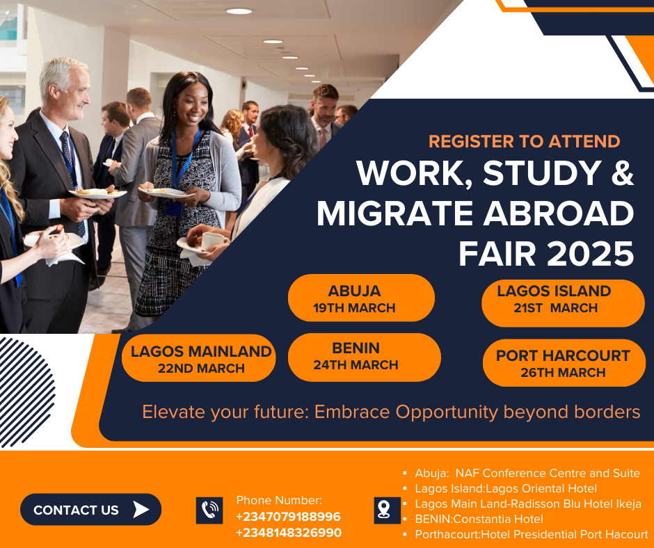 Lagos Mainland Study work & Migrate Abroad Fair March 2025 Batch 2